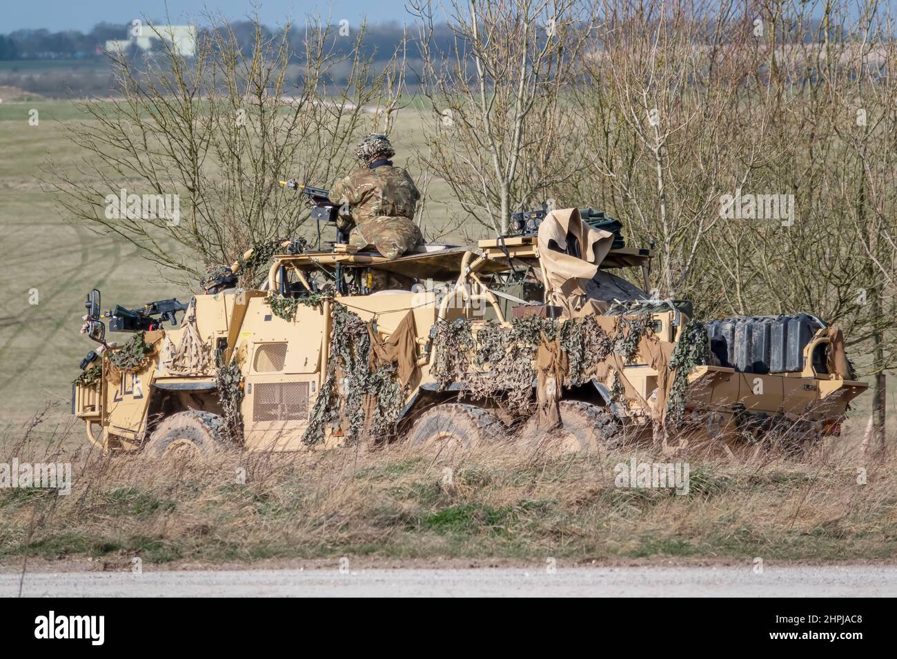 British army Supacat Coyote 6x6 rapid assault, fire support and ...