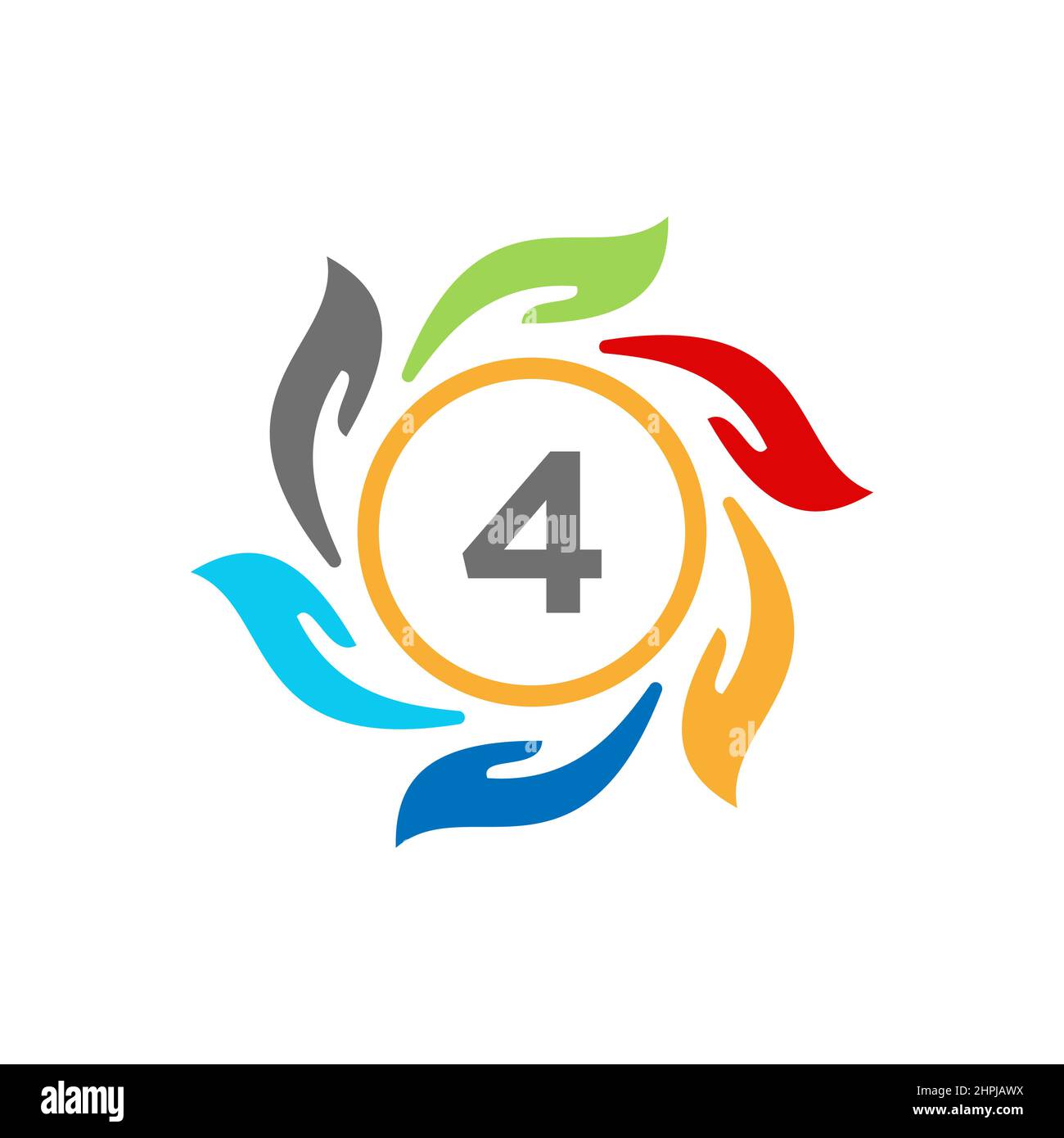 4 together Stock Vector Images - Alamy