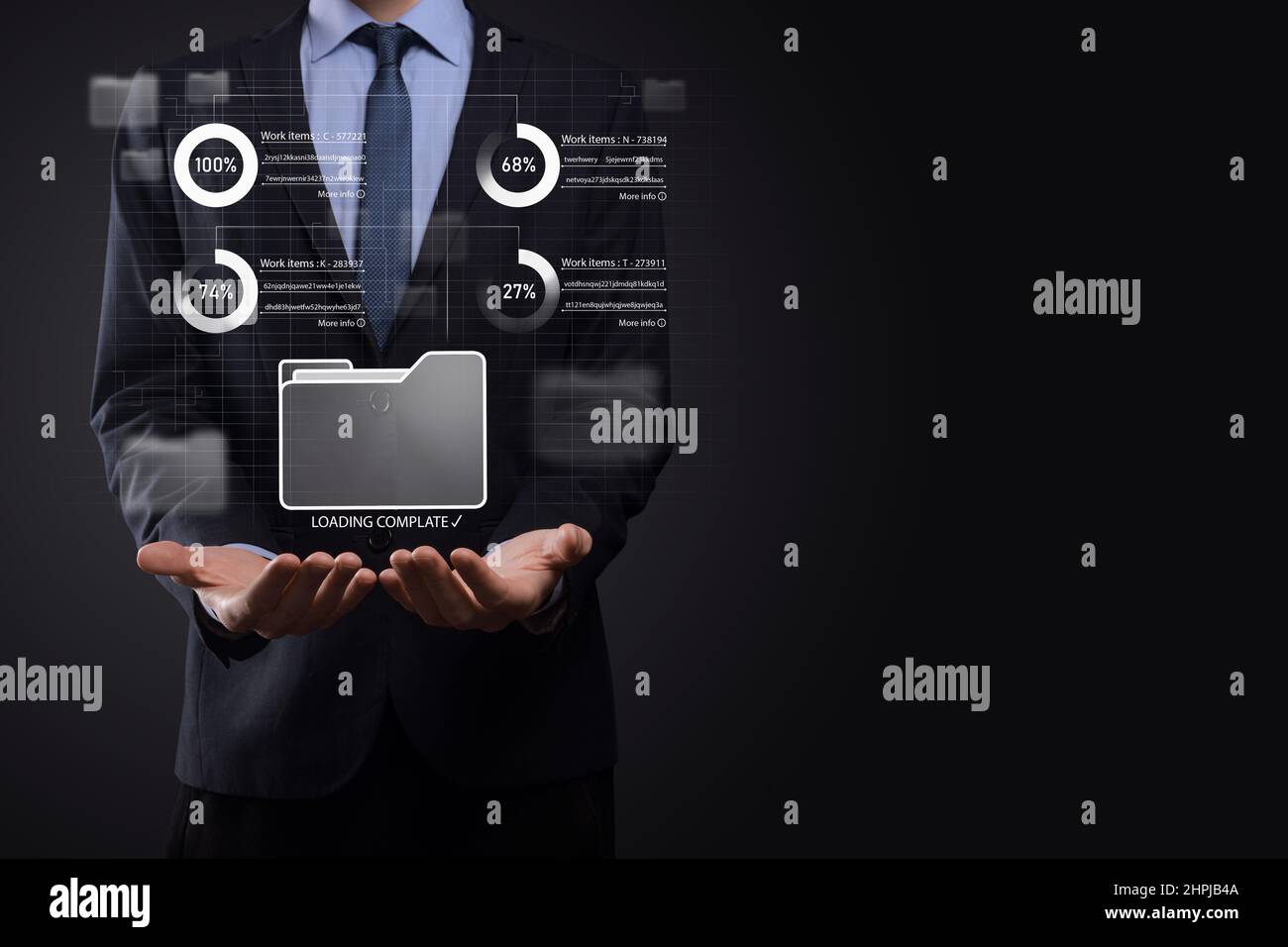 Business Developer Hand Using Board Framework On Virtual Modern