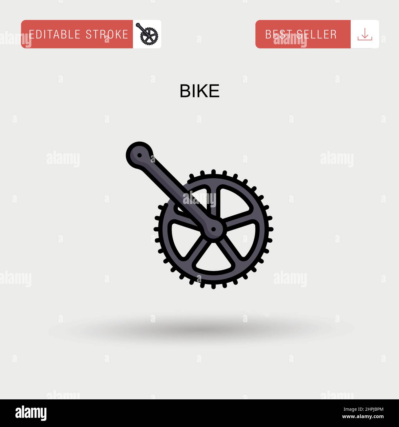 Bike Simple vector icon Stock Vector Image & Art - Alamy
