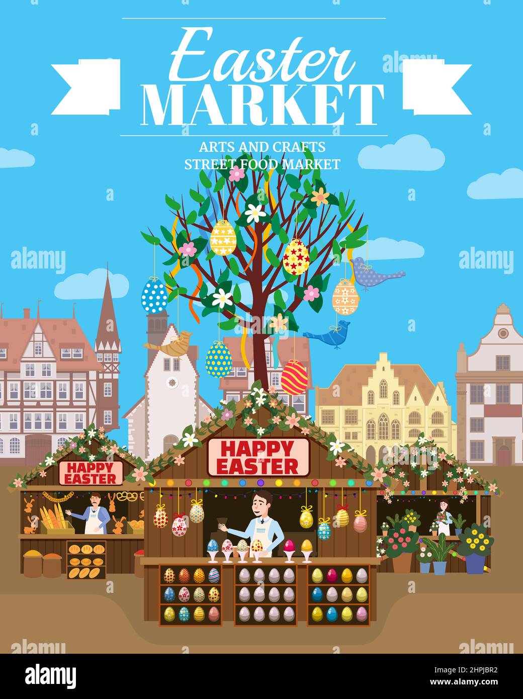 Egg stalls Stock Vector Images - Alamy