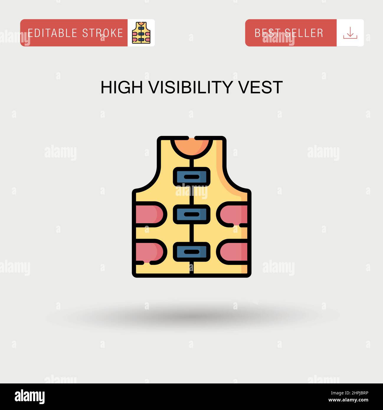 Reflective vest safety work vector hi-res stock photography and images ...