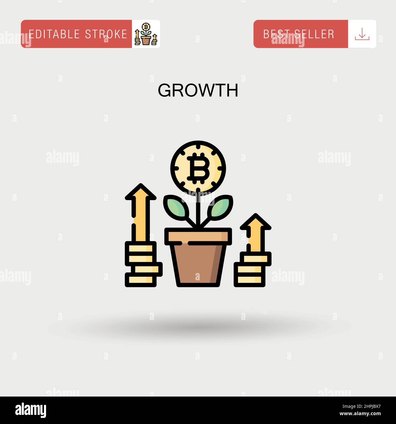 Growth Simple vector icon Stock Vector Image & Art - Alamy