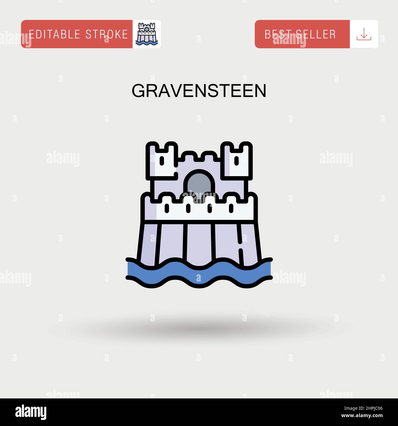 Gravensteen medieval castle Stock Vector Images - Alamy