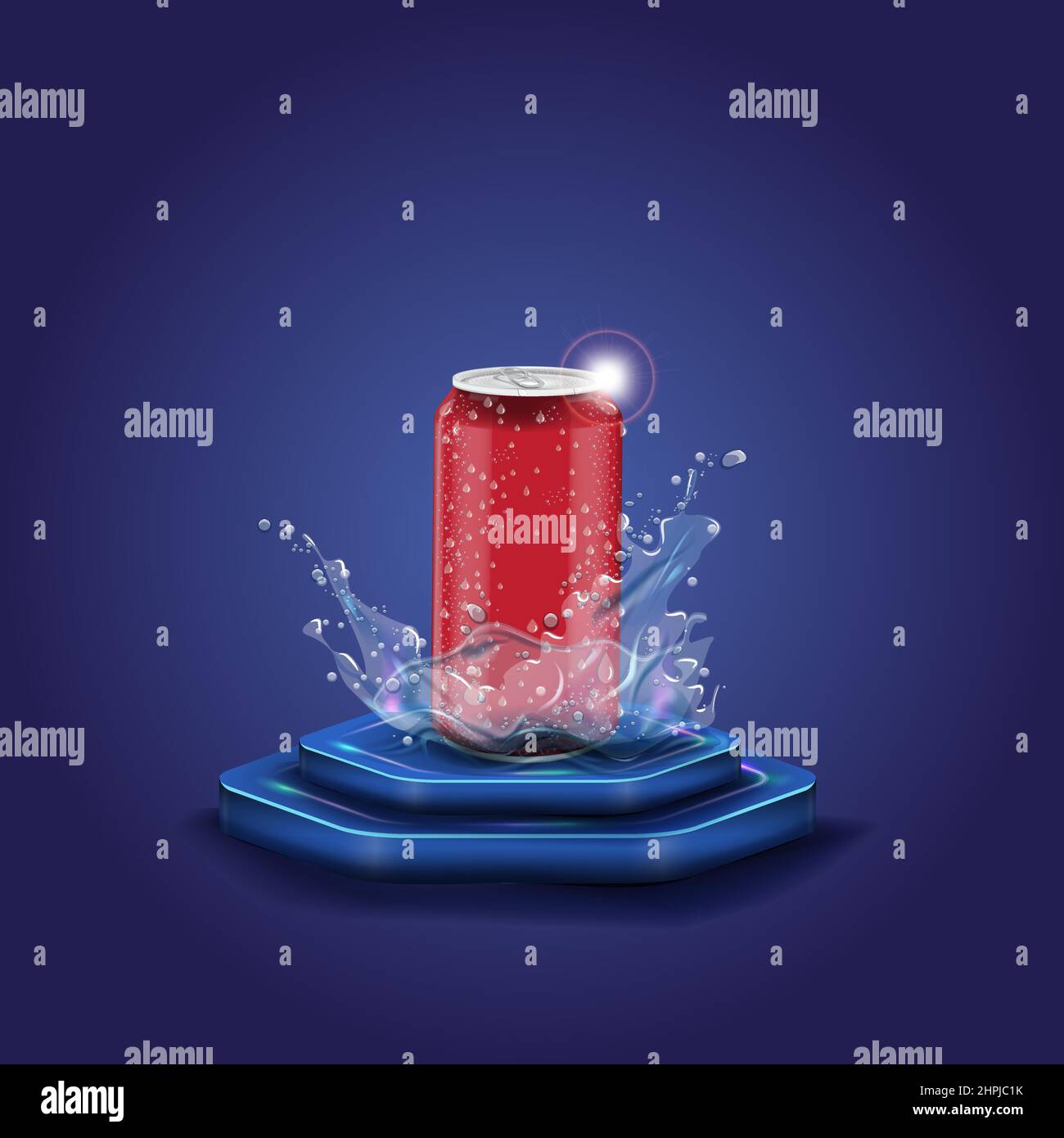 Empty stage on water Stock Vector Images - Alamy