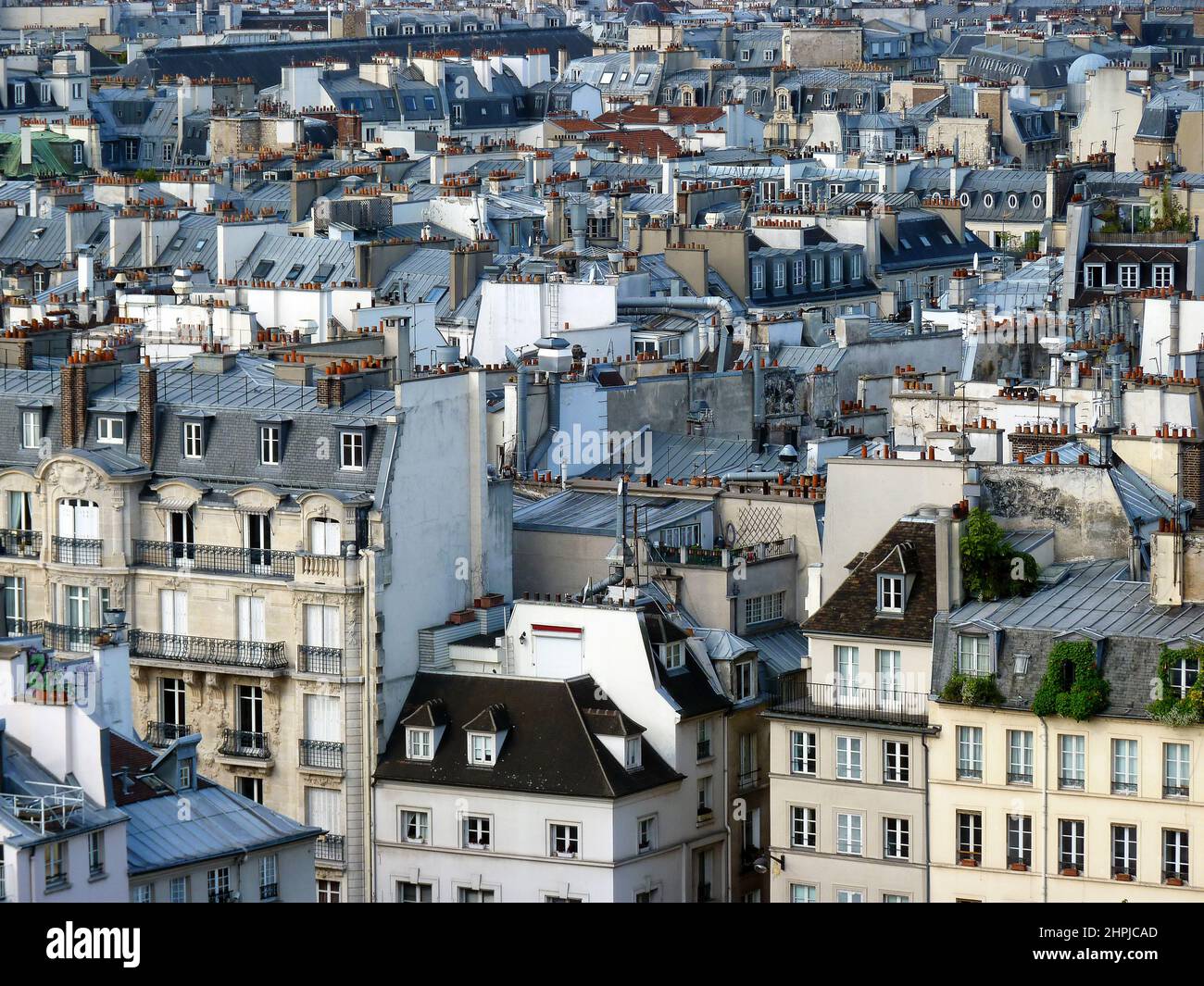 Aerial view of the high rise buildings in Paris , France Stock Photo ...