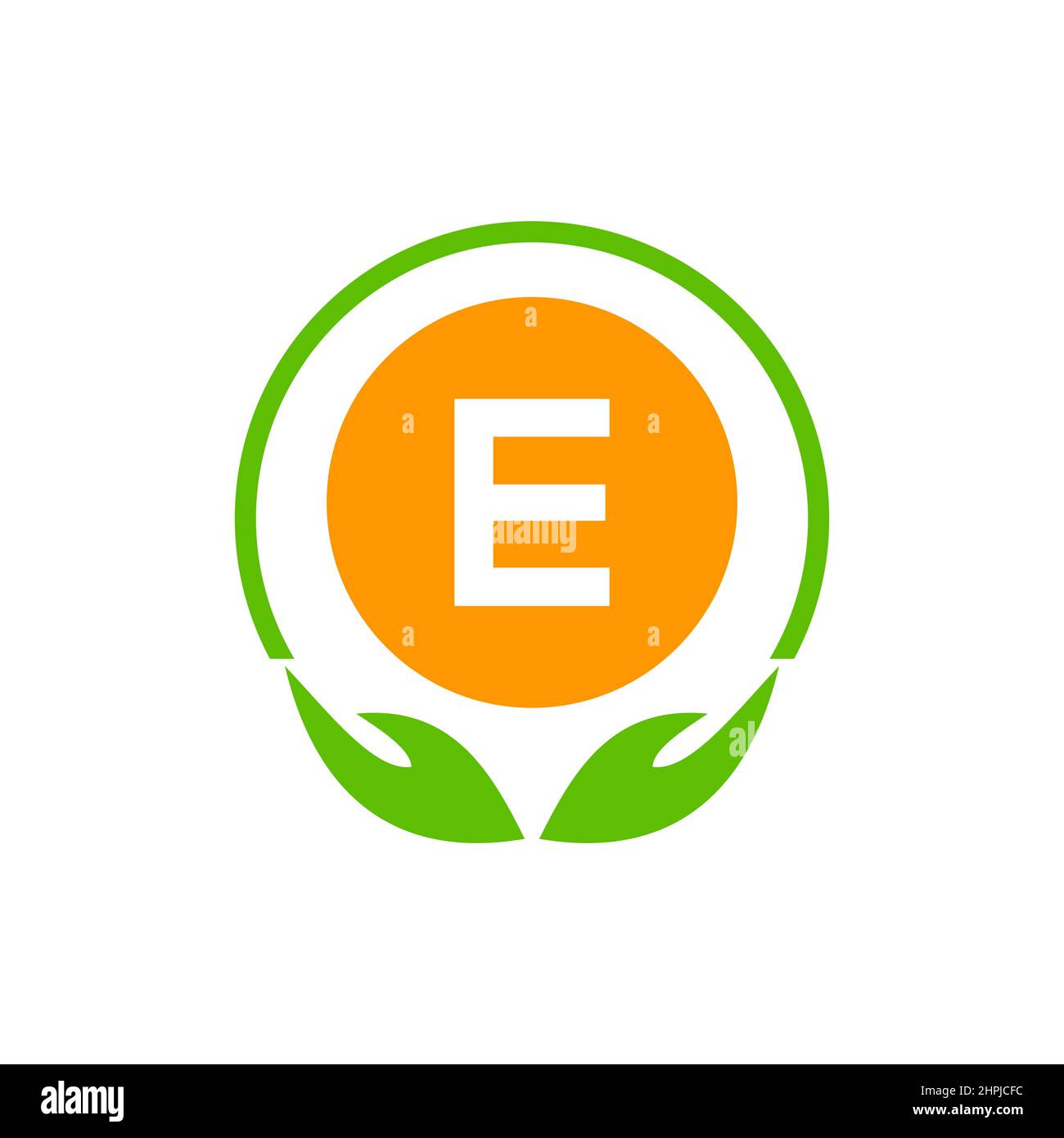Healthcare Icon Medical Pharmacy Logo On Letter E. Health, Charity Logo ...