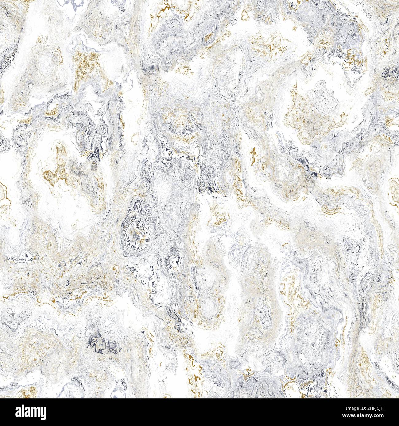 White tonal marbled seamless texture. Irregular pale ink blotch paint ...