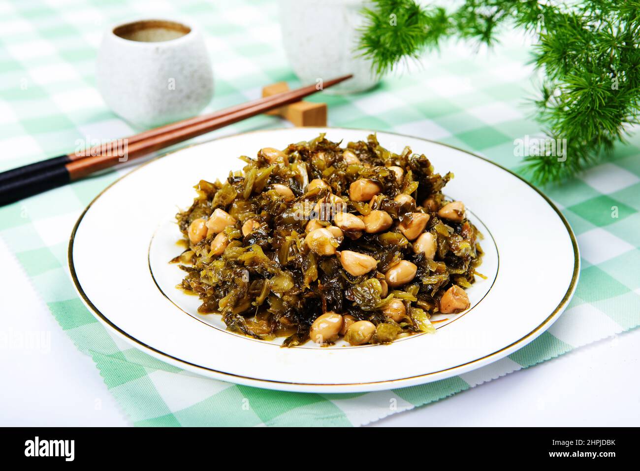 Preserved vegetable peanut Stock Photo - Alamy