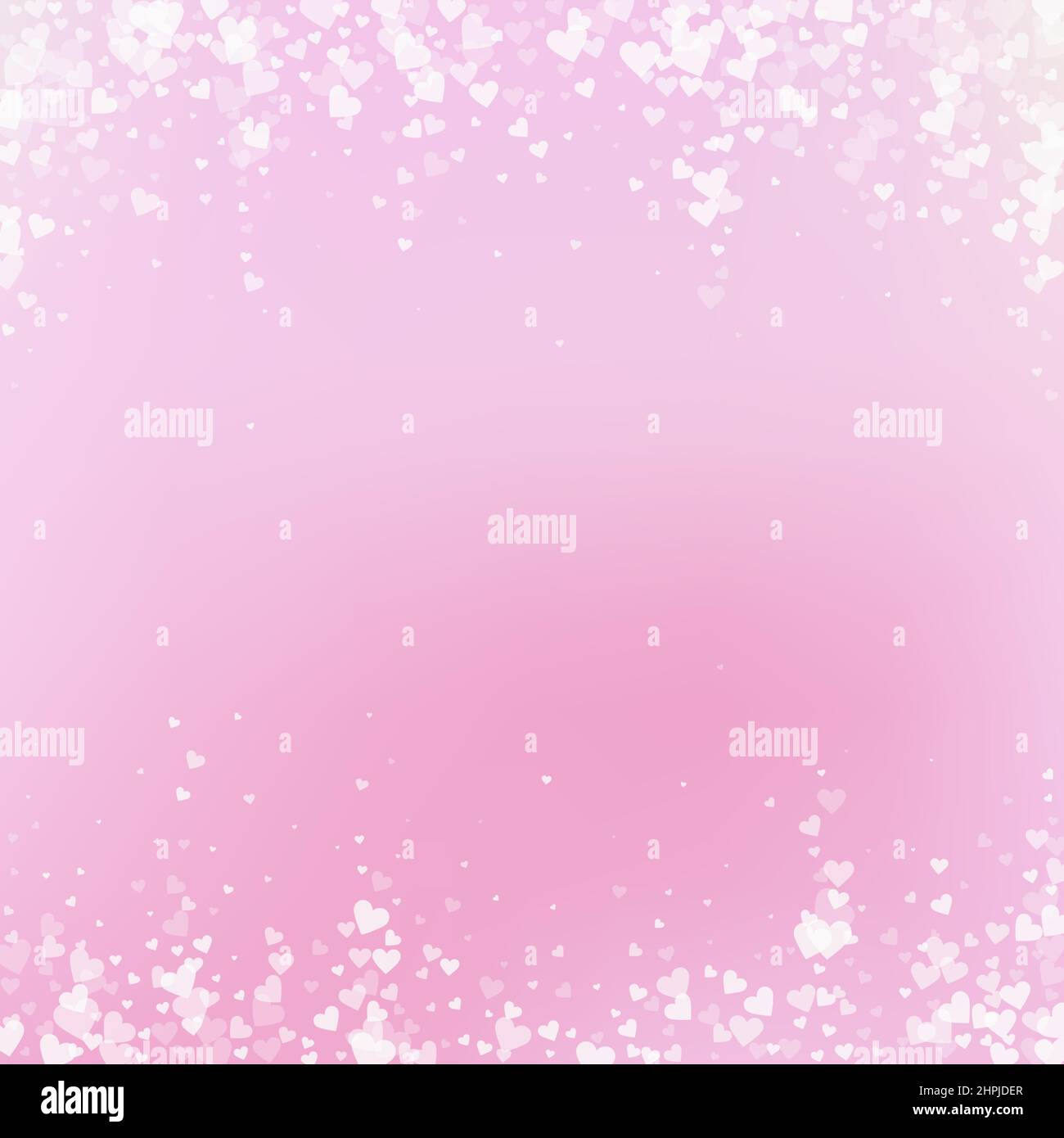 White heart love confettis. Valentine's day falling rain worthy ...