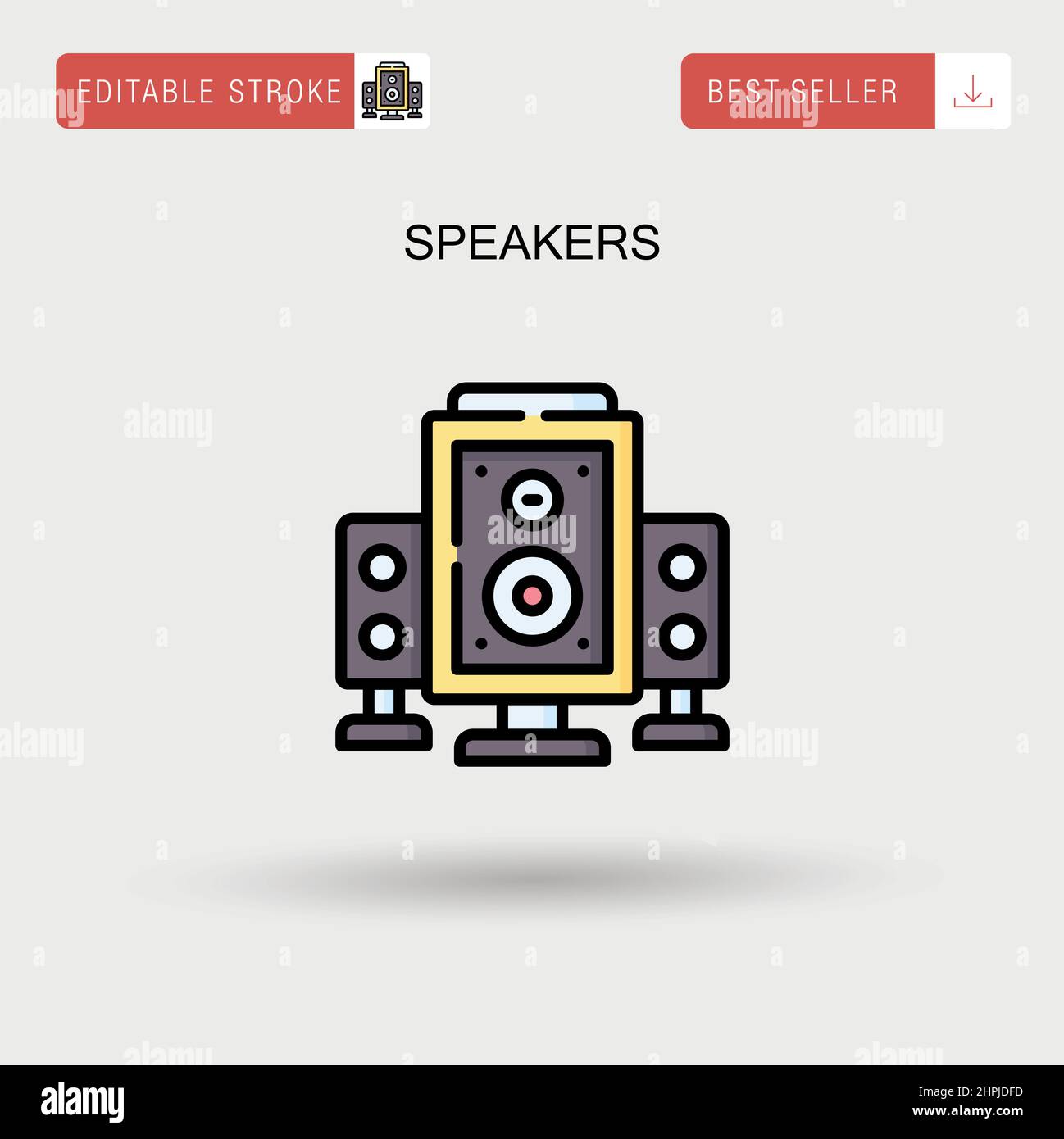 Speakers Simple vector icon Stock Vector Image & Art - Alamy