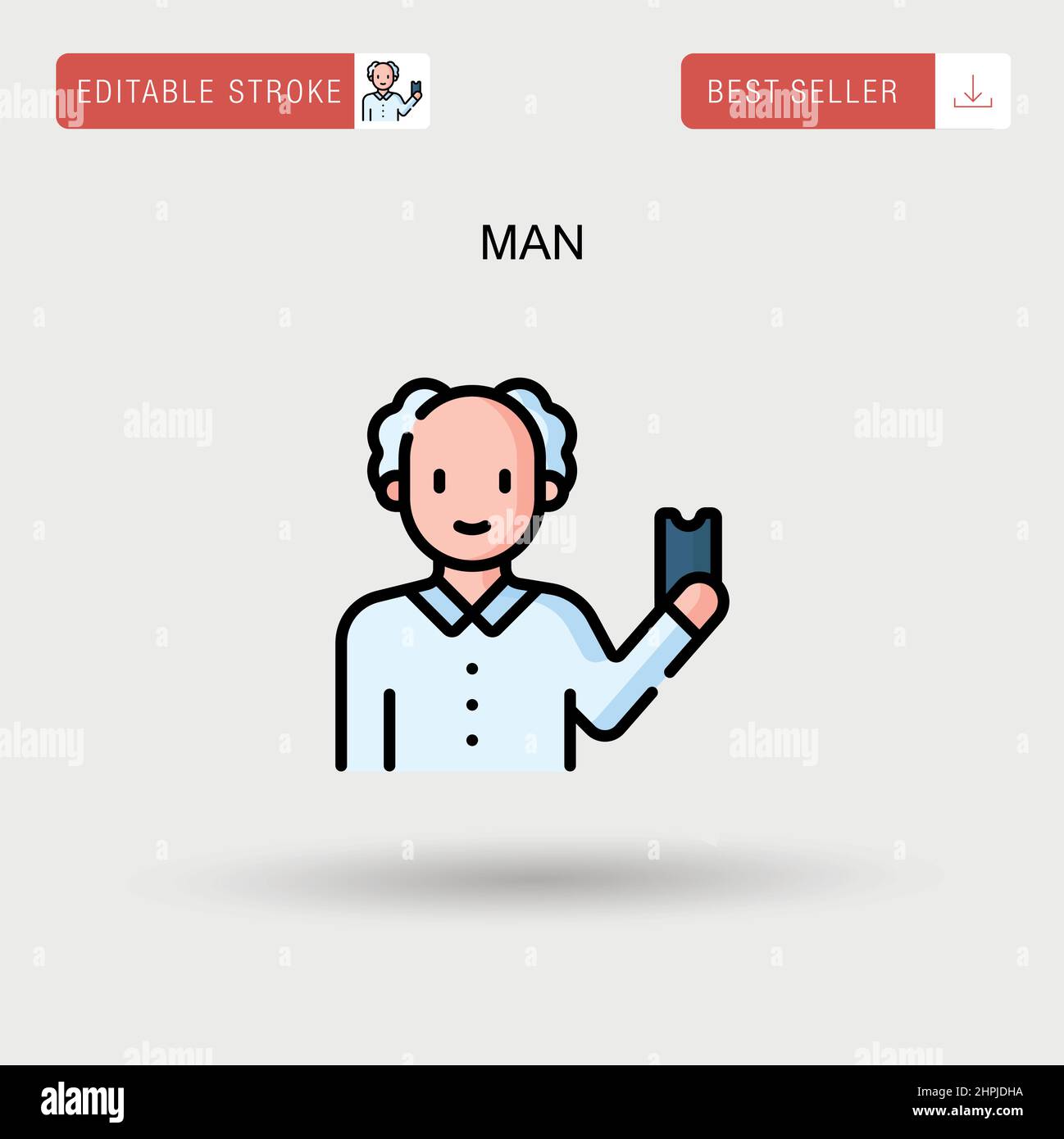 Man Simple vector icon Stock Vector Image & Art - Alamy