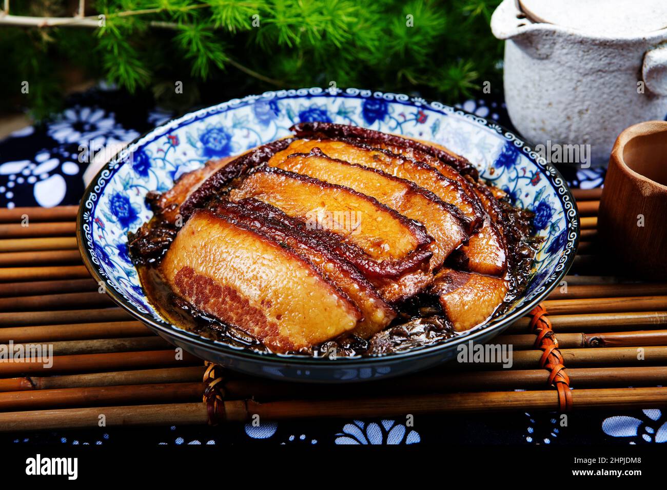 Preserved vegetable braised pork Stock Photo - Alamy