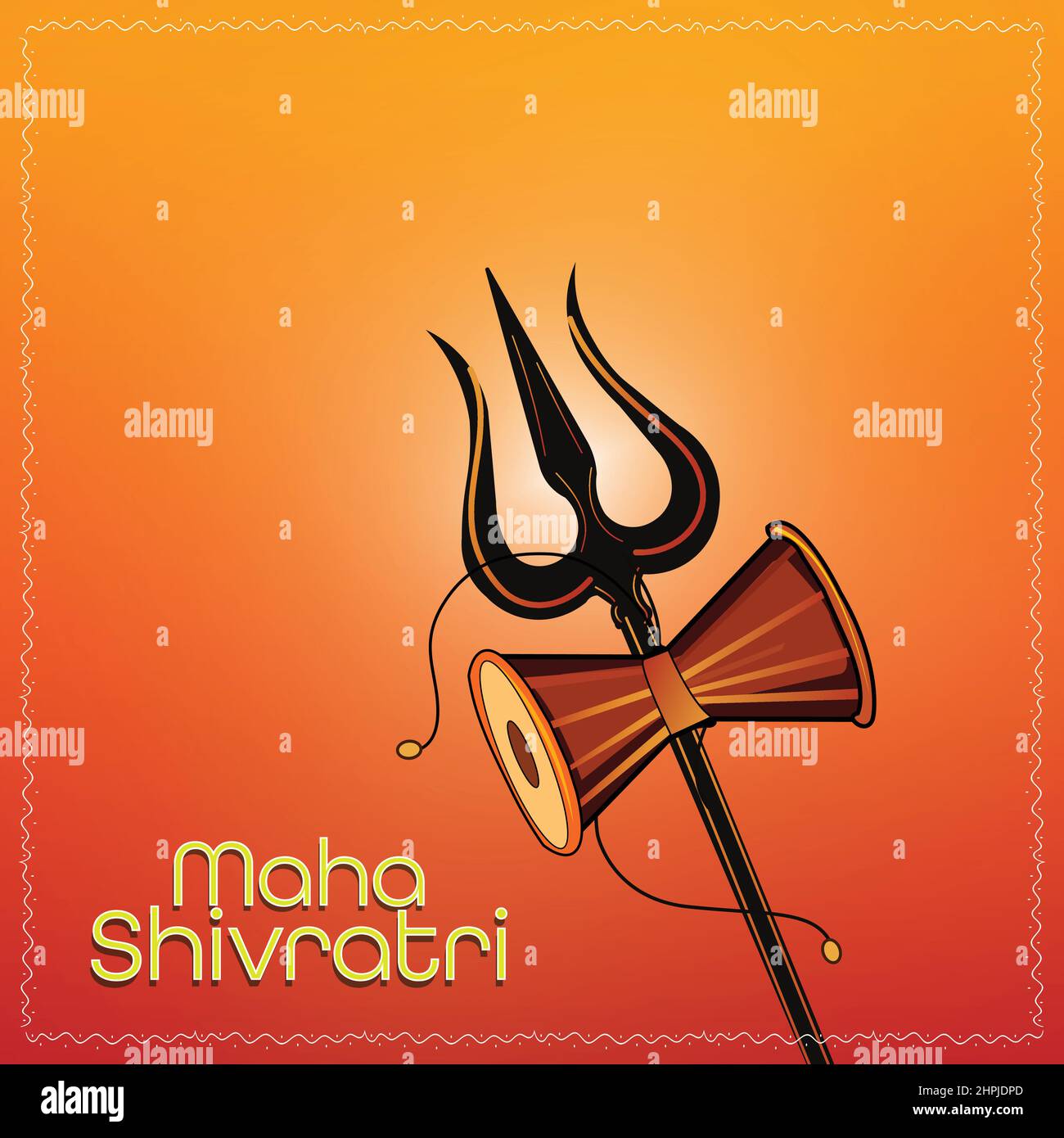 illustration of the greeting card for Maha Shivaratri, the Hindu ...