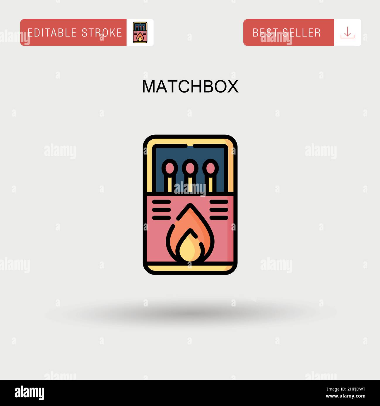 Matchbox Simple vector icon Stock Vector Image & Art - Alamy