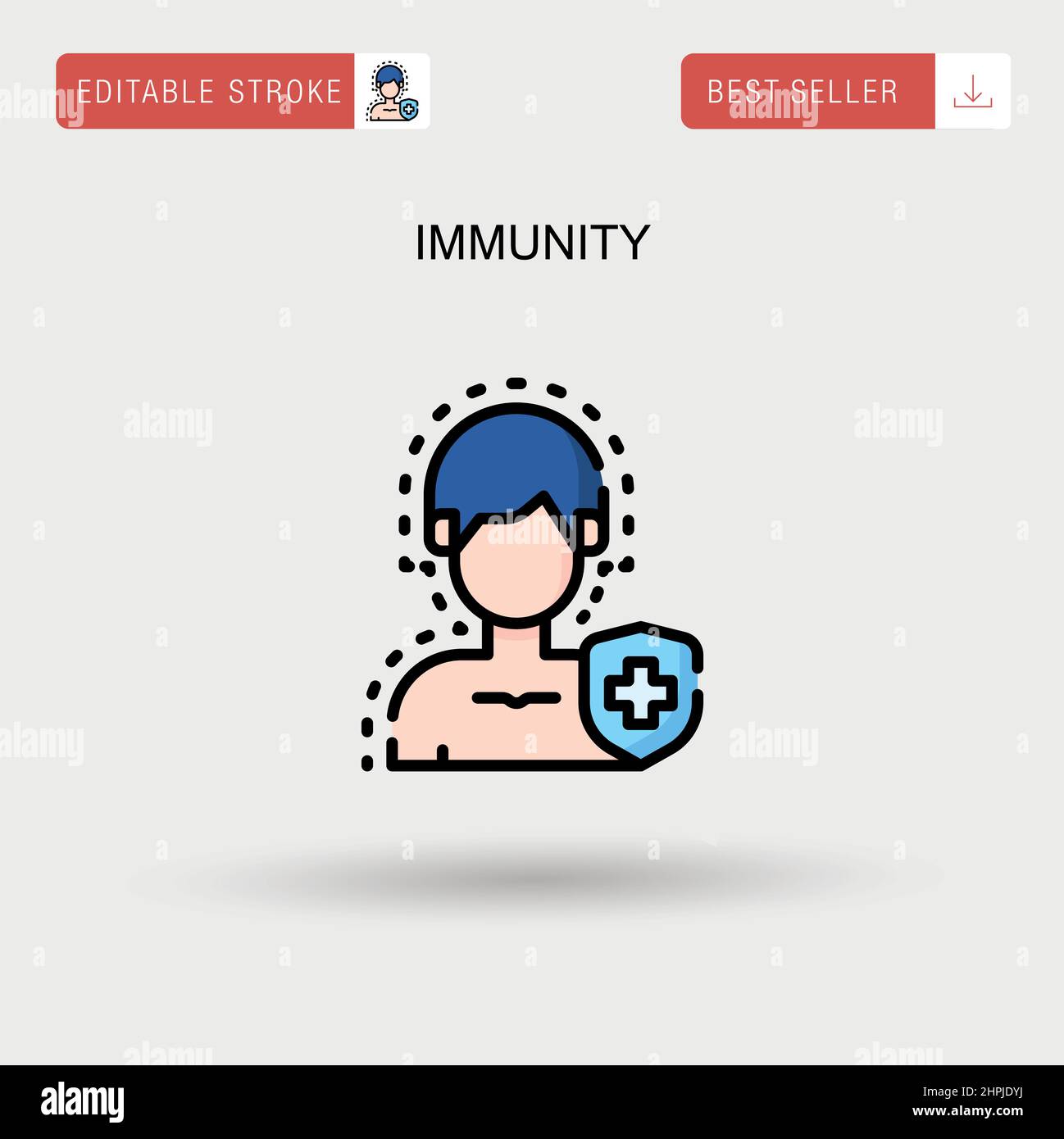 Immunity Simple vector icon Stock Vector Image & Art - Alamy