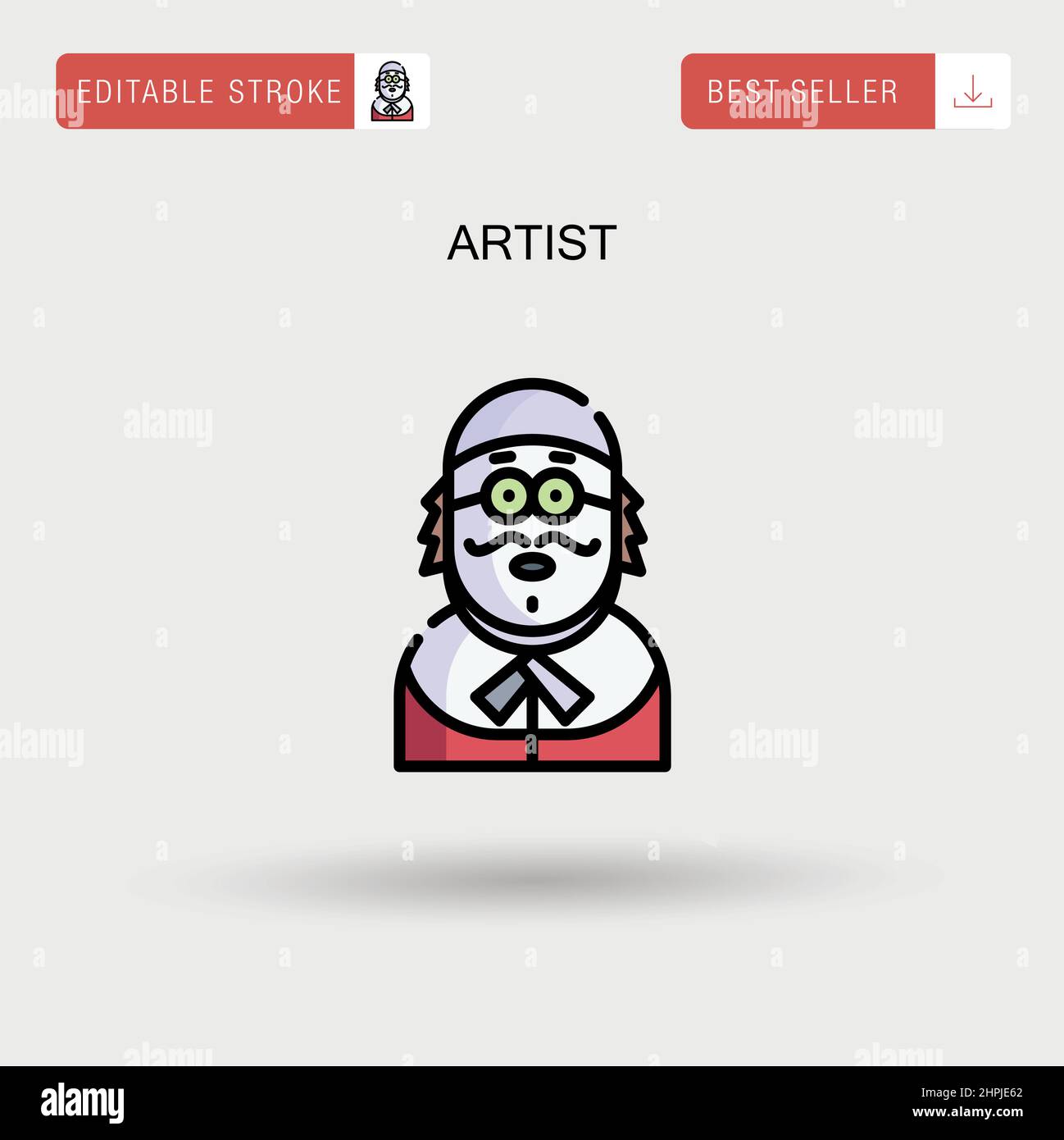 Artist Simple vector icon Stock Vector Image & Art - Alamy