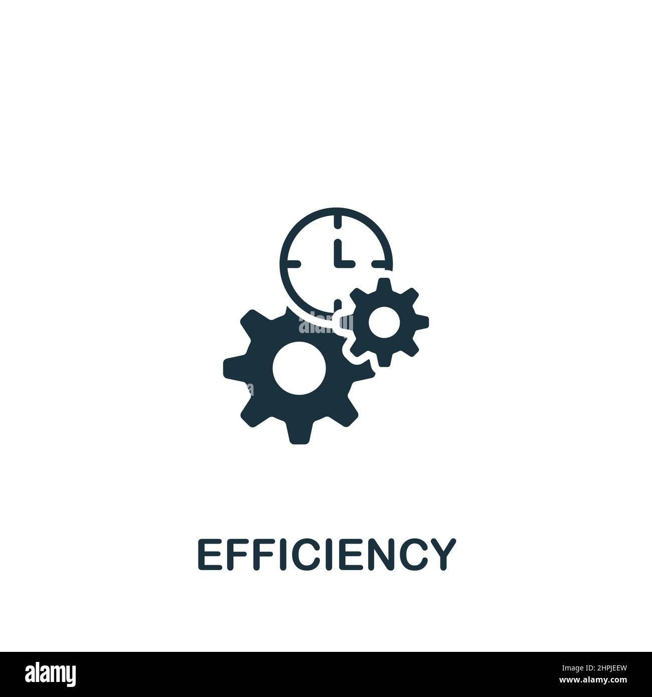Efficiency icon. Monochrome simple icon for templates, web design and ...