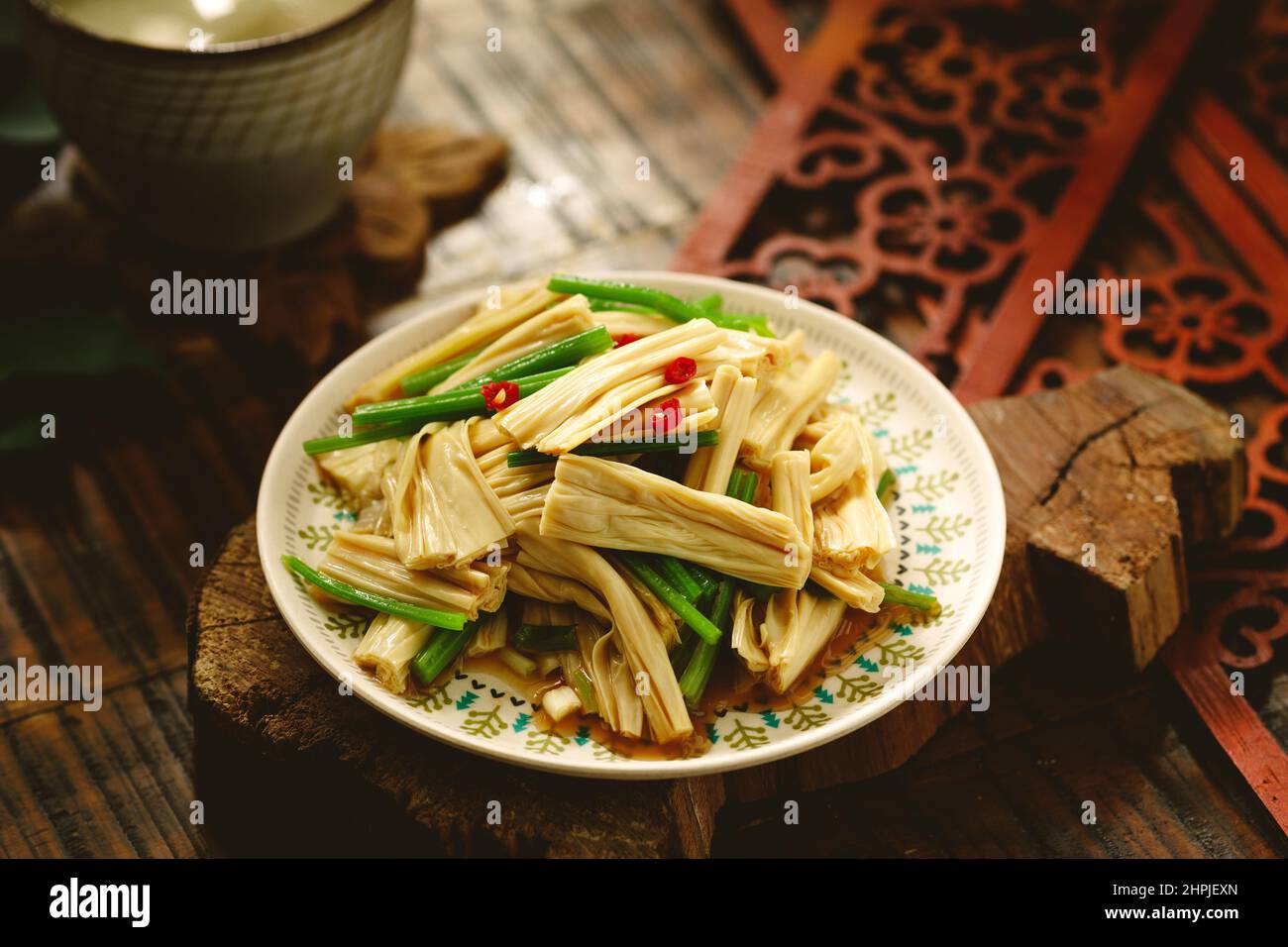 Cold bean curd stick Stock Photo - Alamy