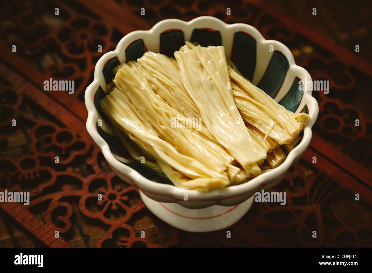 Fresh bean curd stick Stock Photo - Alamy