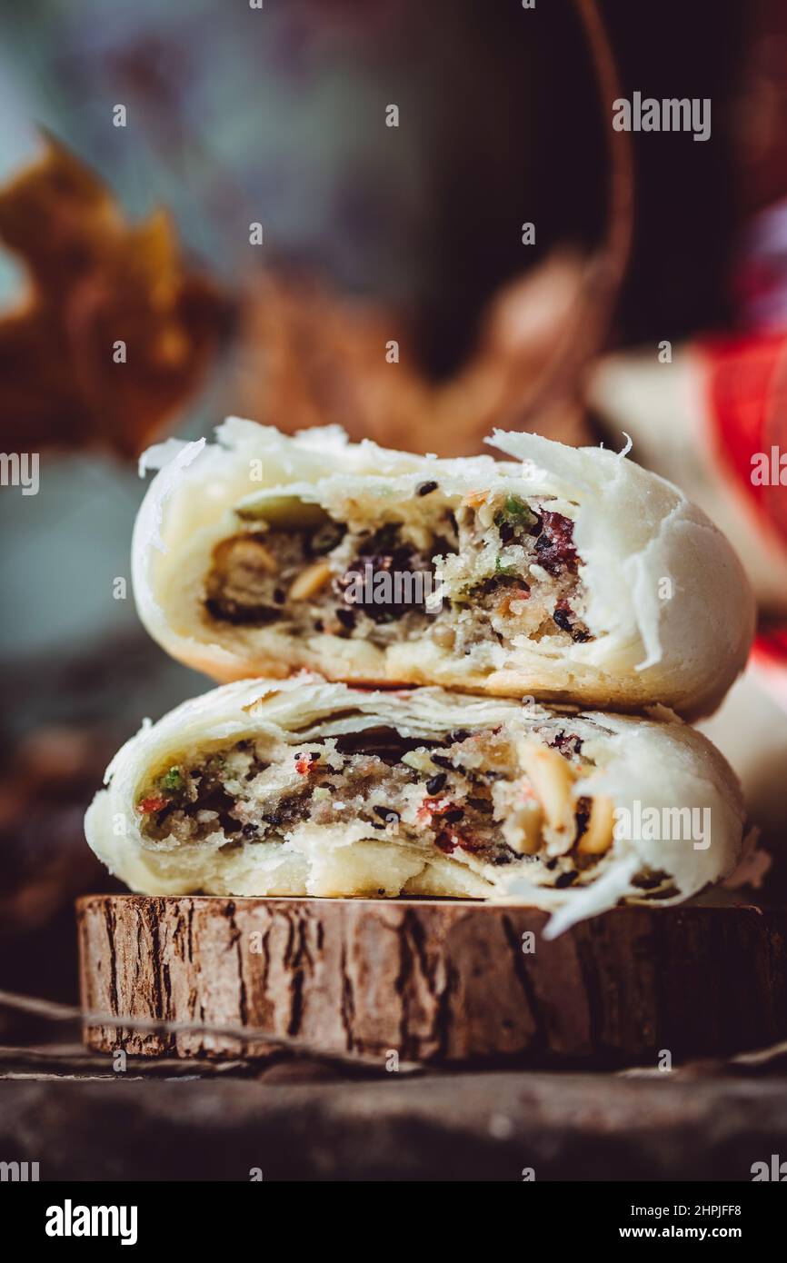 Preparing stuffing pastry hi-res stock photography and images - Alamy