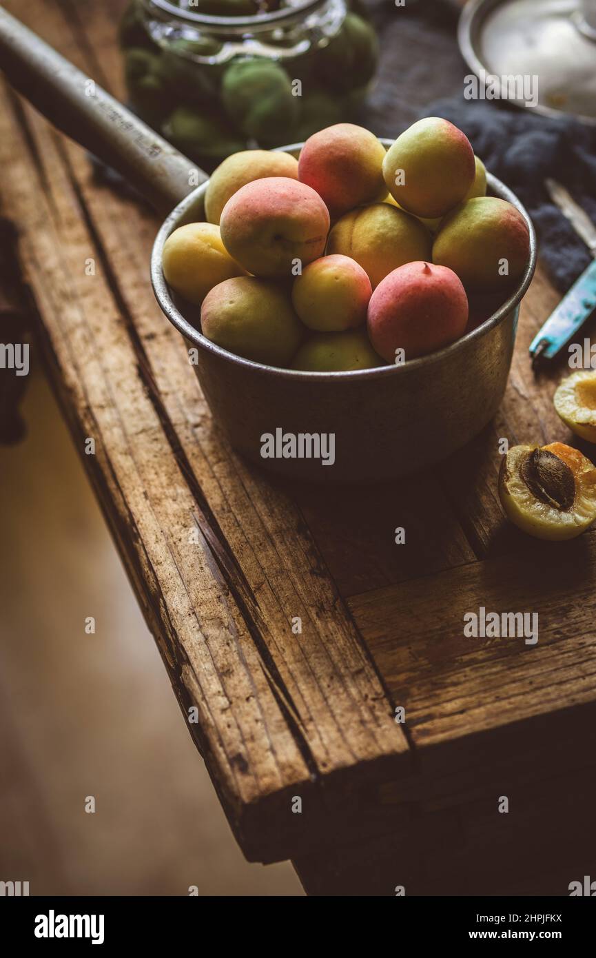 Flesh of apricot hi-res stock photography and images - Alamy