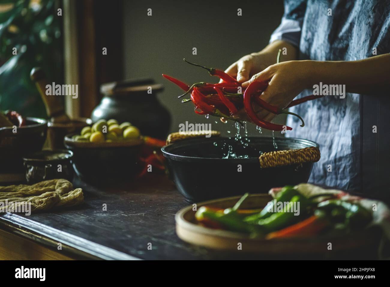 The chef to cook Stock Photo - Alamy