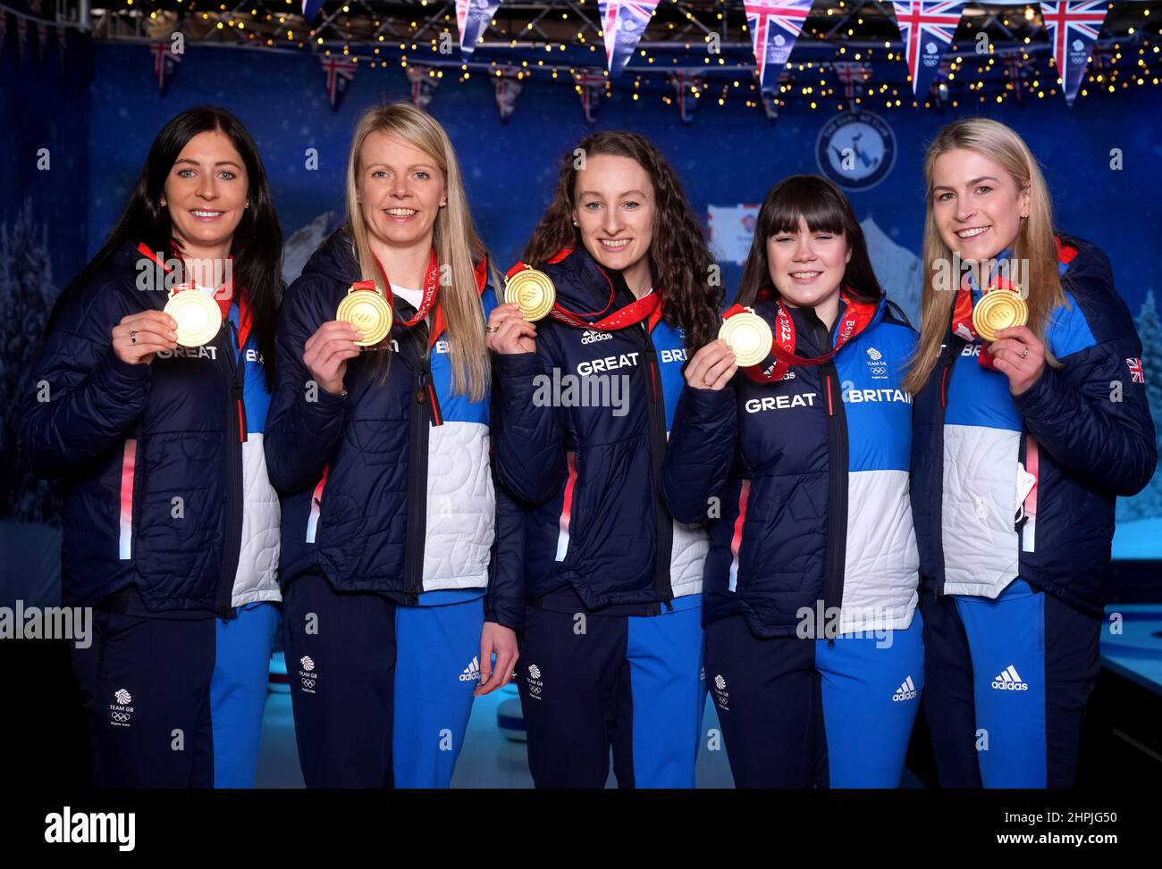 Great Britain curling Gold Medallists Eve Muirhead, Vicky Wright ...