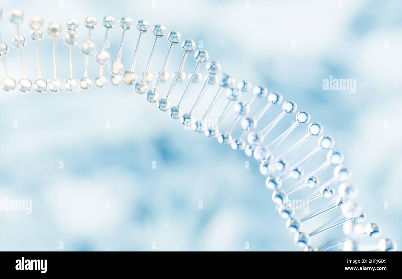 Biology molecules structure, 3d rendering. Computer digital drawing ...