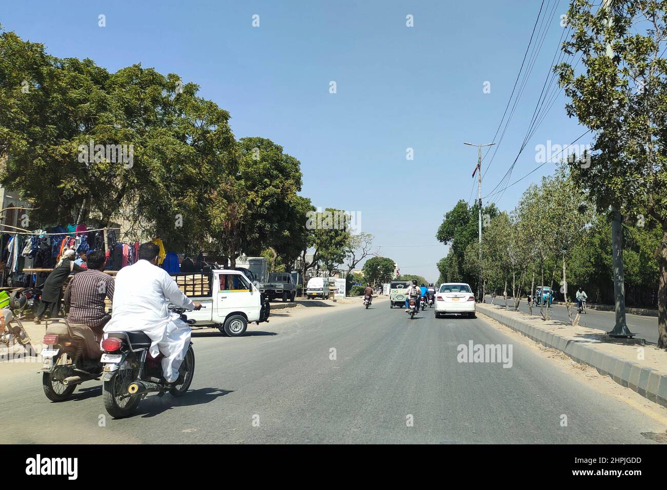 Karachi city Roads and Traffic Stock Photo - Alamy