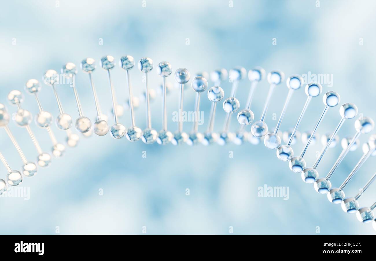 Biology molecules structure, 3d rendering. Computer digital drawing ...