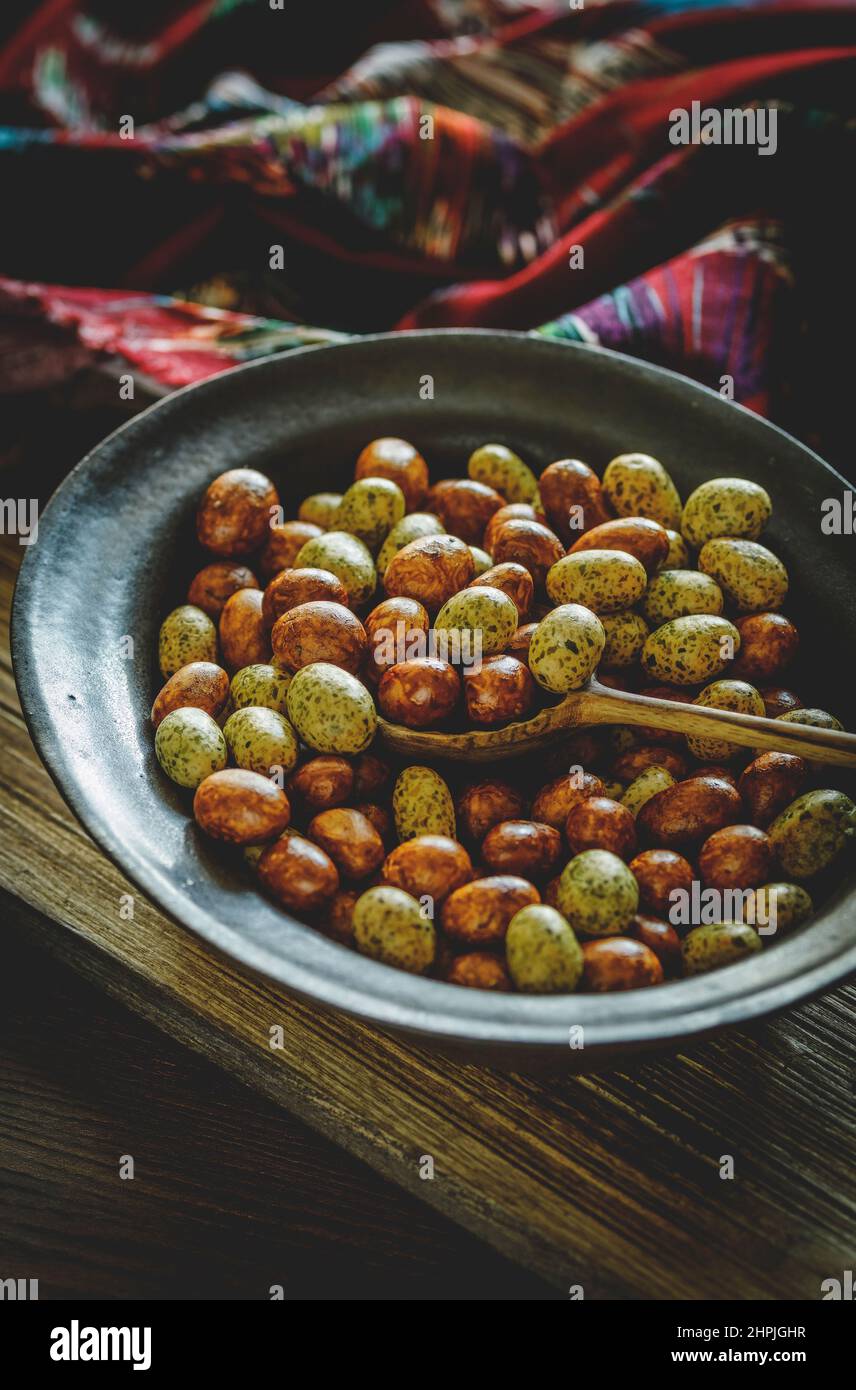 Fish skin bean Stock Photo - Alamy