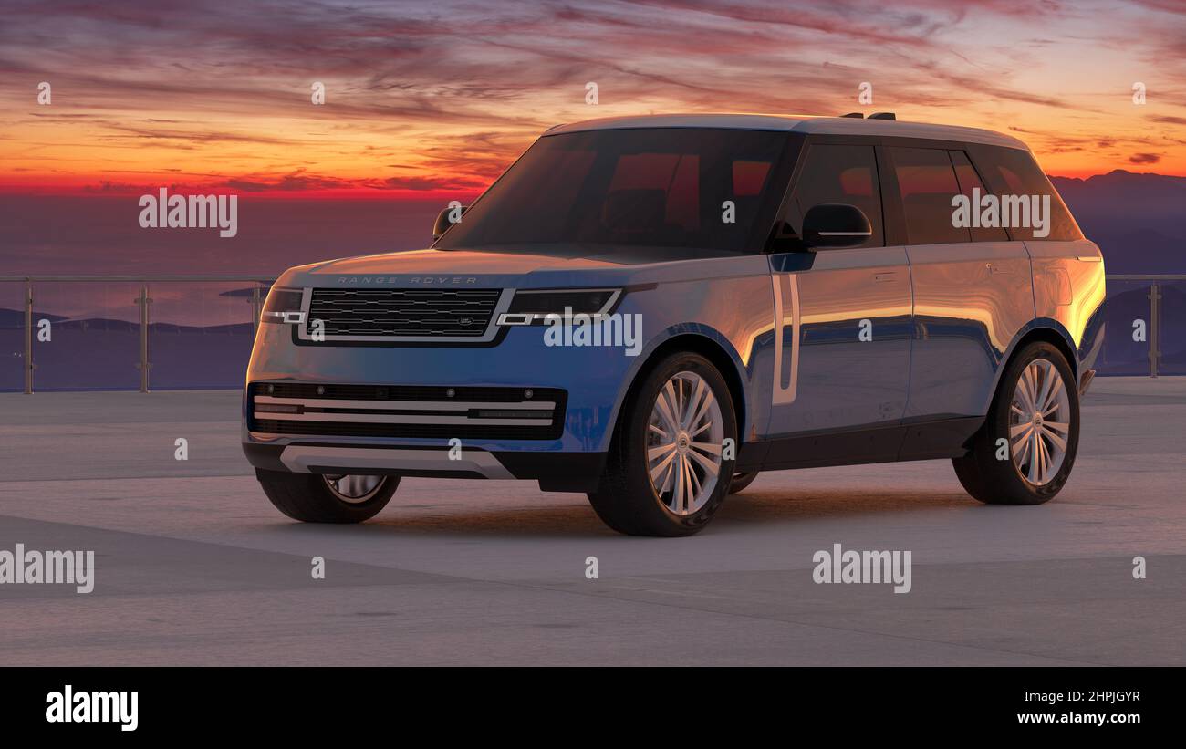 New Range Rover - Luxury SUV with high performance Stock Photo - Alamy