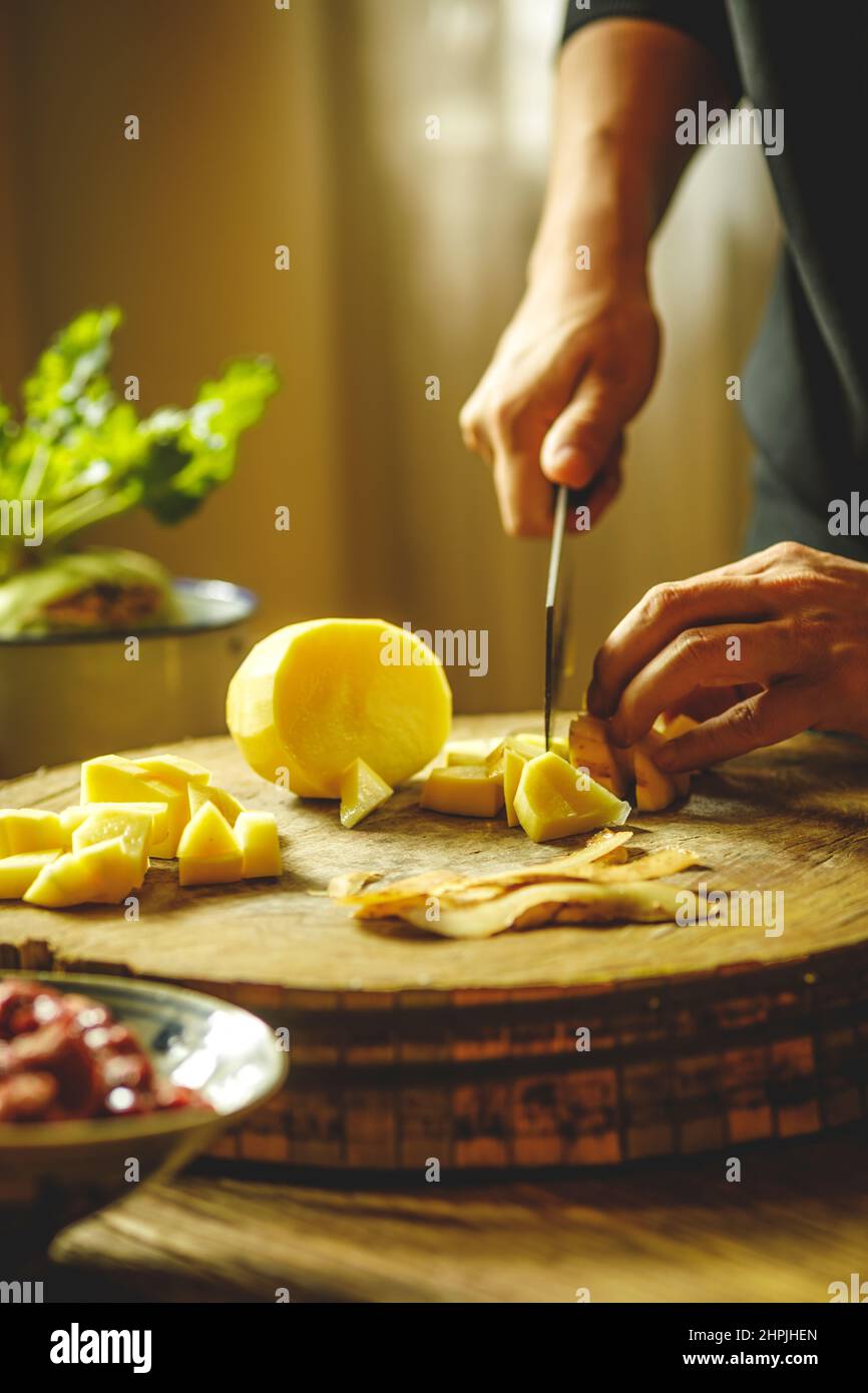 The chef to cook Stock Photo - Alamy