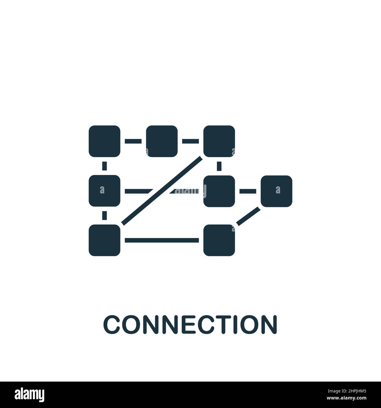 Connection icon. Simple line element symbol for templates, web design ...