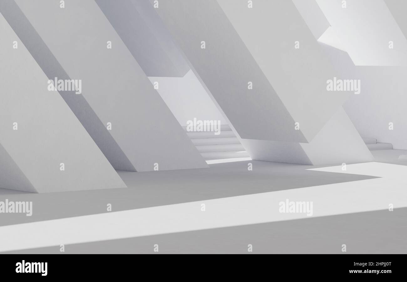 Empty outdoor ground background, 3d rendering. Computer digital drawing ...