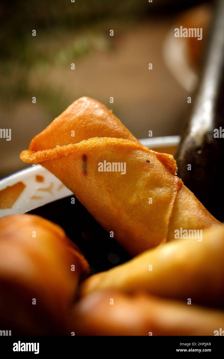 Fried spring rolls Stock Photo - Alamy