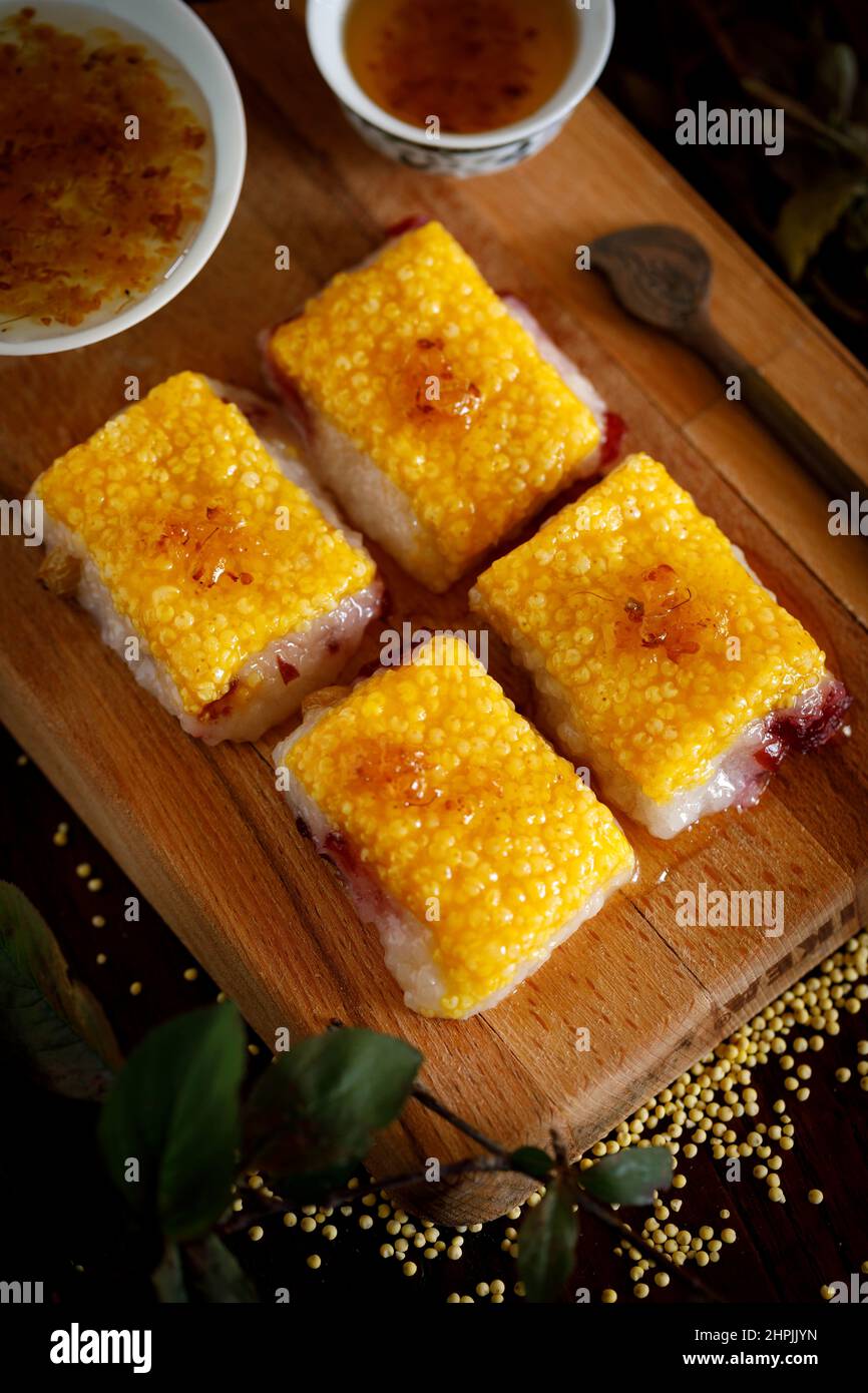 Millet rice cakes Stock Photo - Alamy