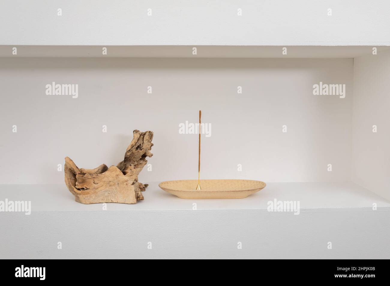 relax cozy objects and background with incense stick Stock Photo - Alamy