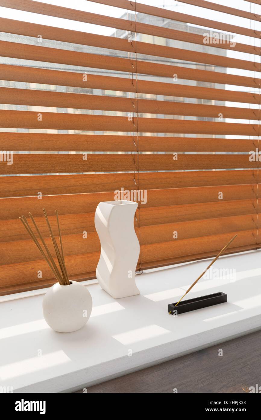 relax cozy objects and background with incense stick Stock Photo - Alamy