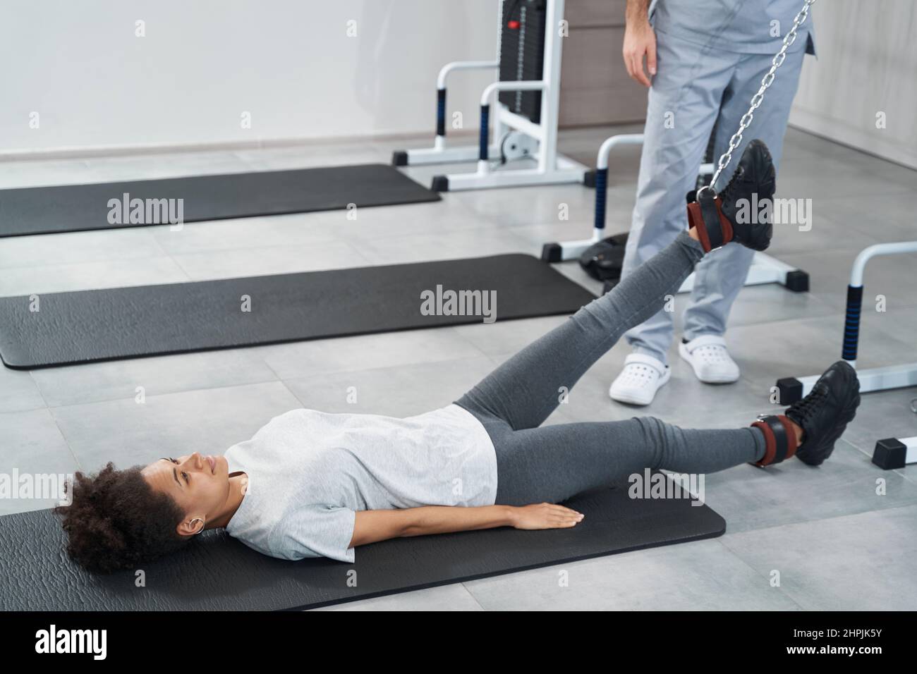 Female trainer pretty african woman hi-res stock photography and images ...