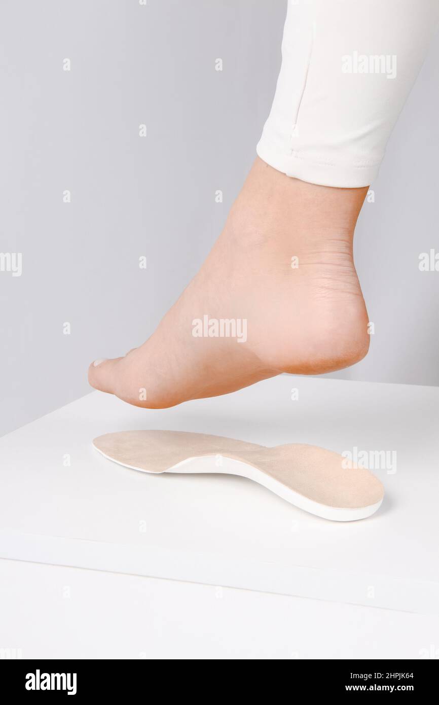 Medical insoles. Isolated orthopedic insoles on a white background ...