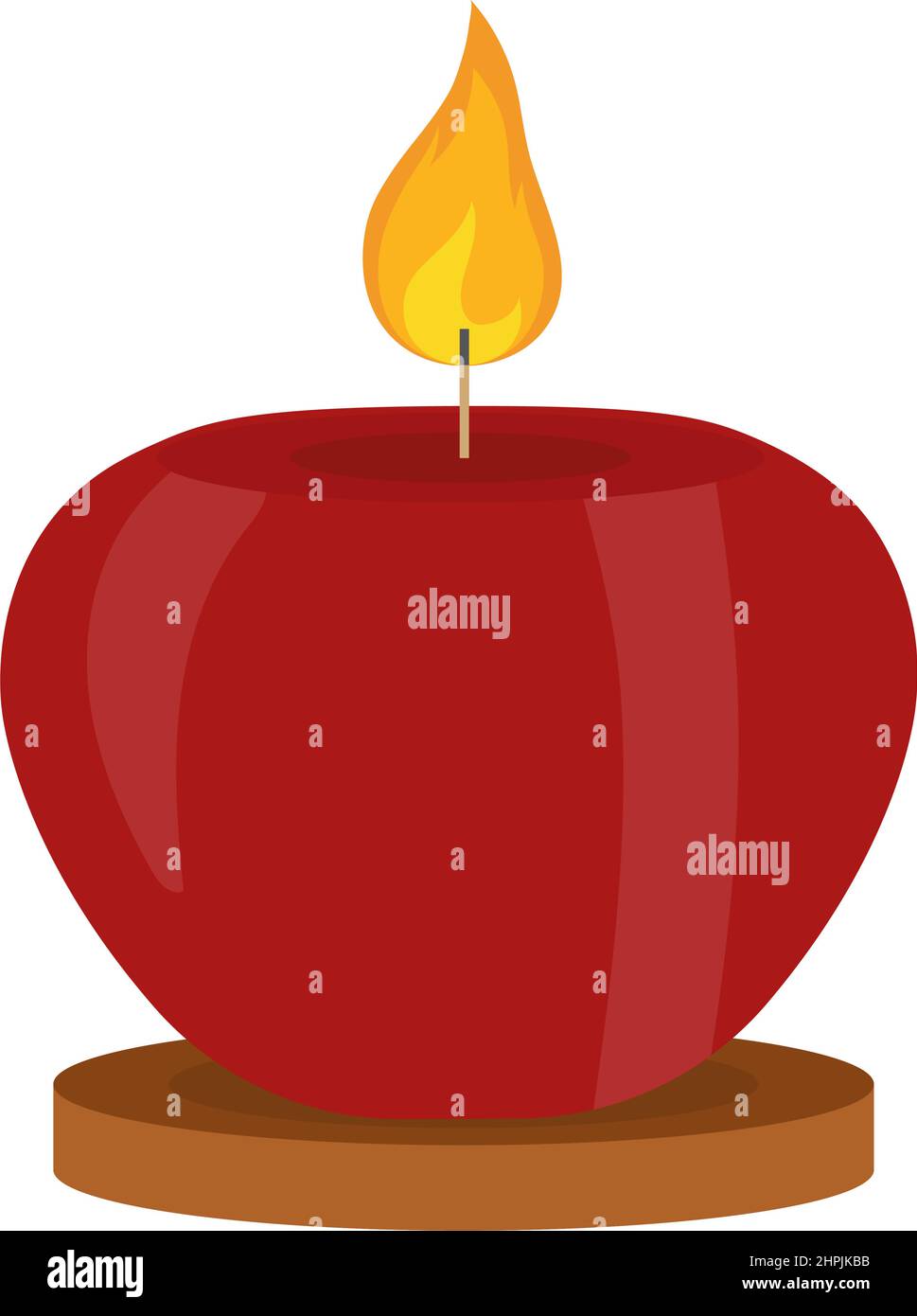 decorative red candle Stock Vector Image & Art - Alamy