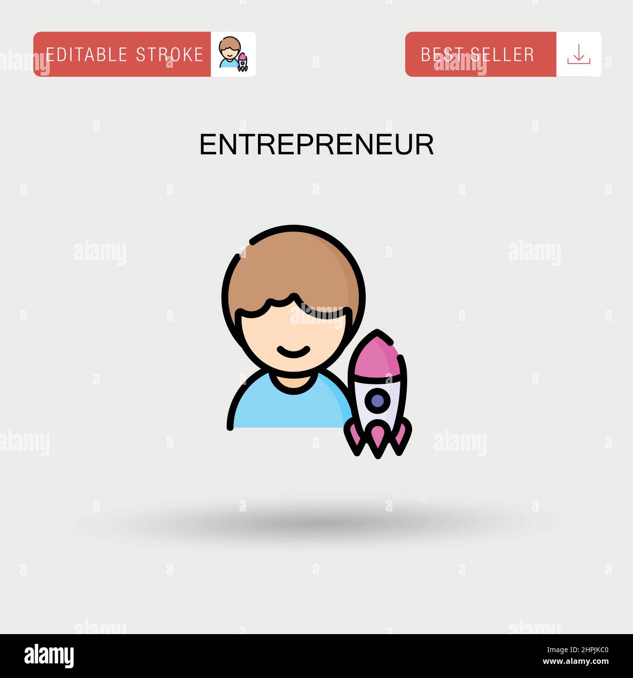 Entrepreneur Simple vector icon Stock Vector Image & Art - Alamy