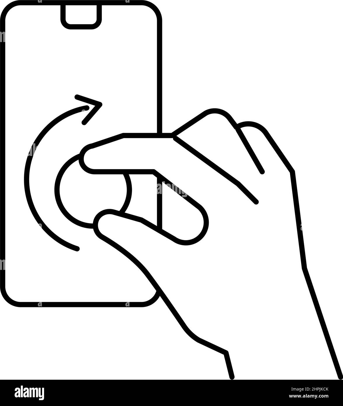 Turning digital button on smartphone hi-res stock photography and ...