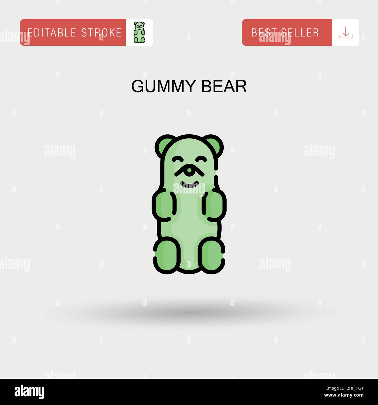 Blue gummy bear Stock Vector Images - Alamy