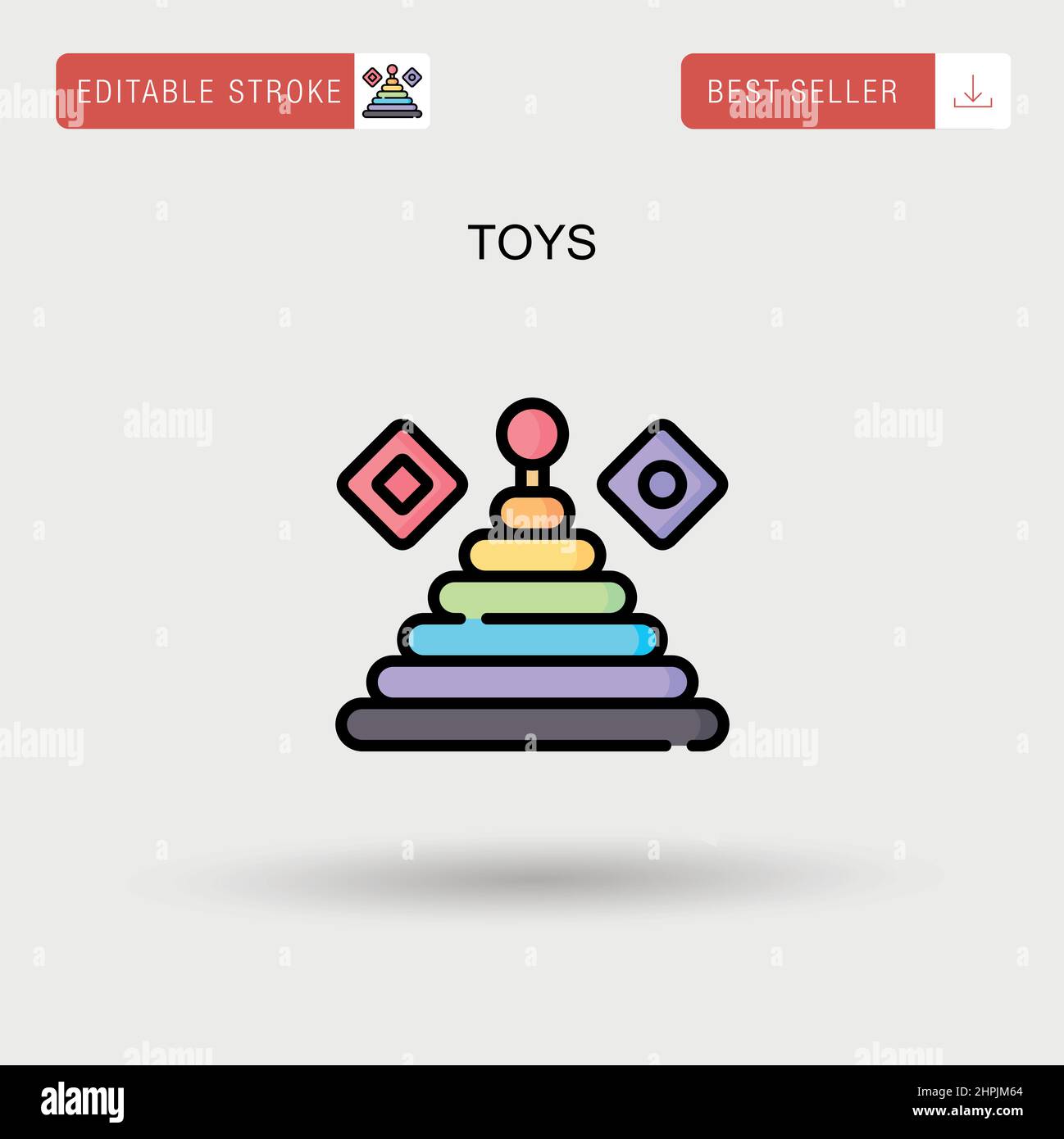 Toys Simple vector icon Stock Vector Image & Art - Alamy