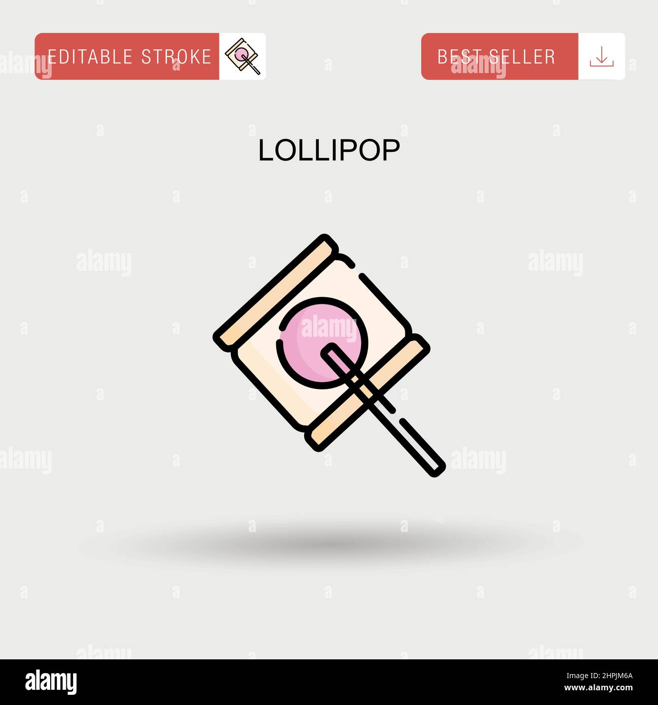 Lollipop Simple vector icon Stock Vector Image & Art - Alamy