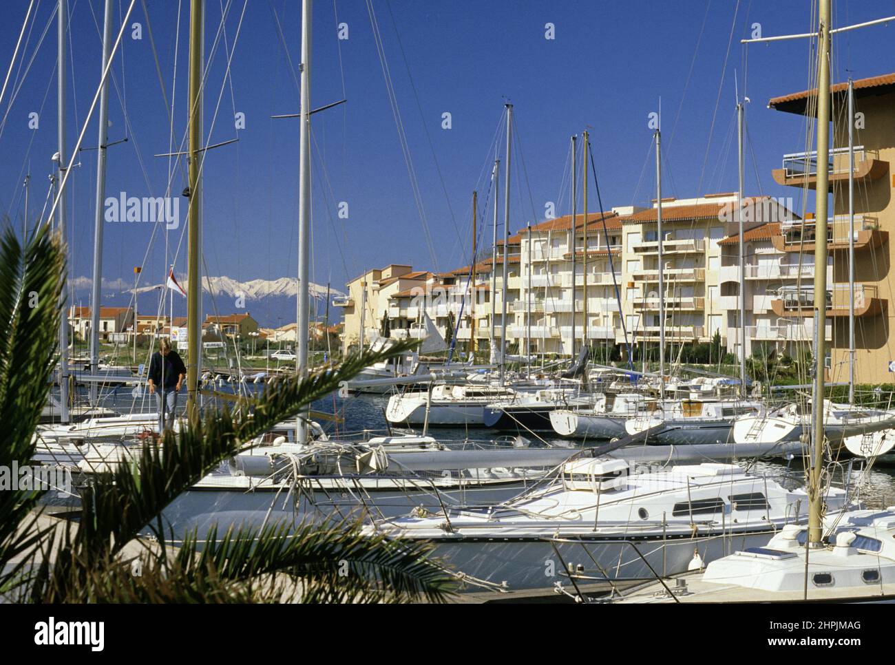 france pyrenees orientales beach canet plage holidays canigou Stock ...
