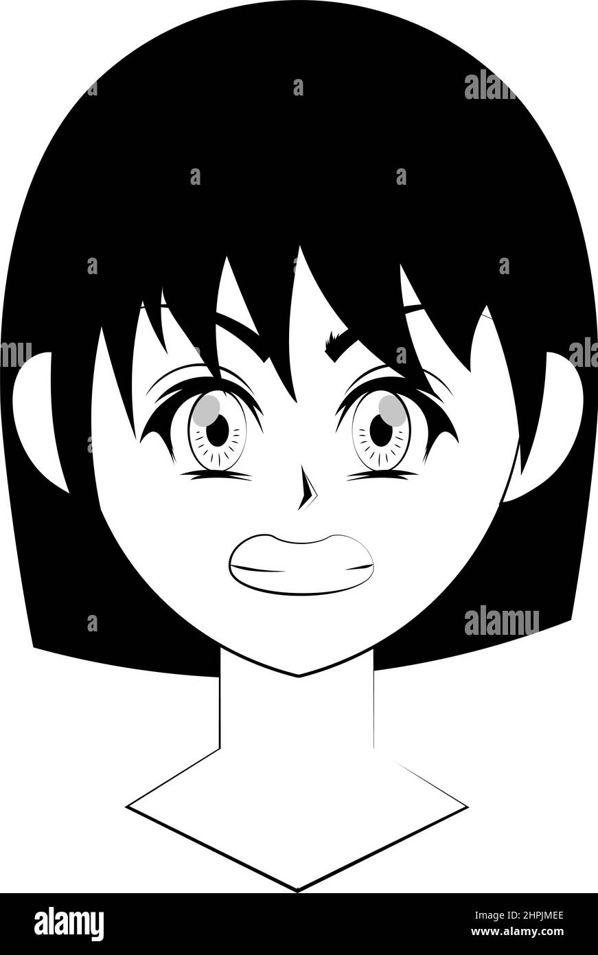 Anime avatar Black and White Stock Photos & Images - Alamy